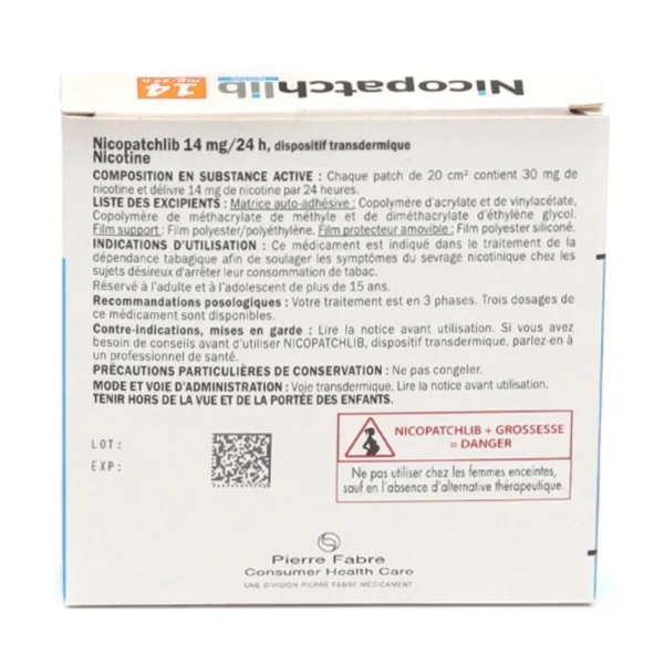 Nicopatch Lib patch nicotine 14 mg / 24 h - patchnicotine