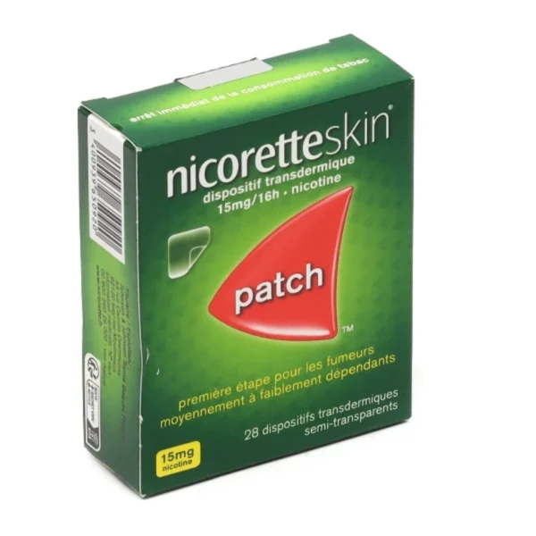 NicoretteSkin patch nicotine 15 mg/16 h - patchnicotine