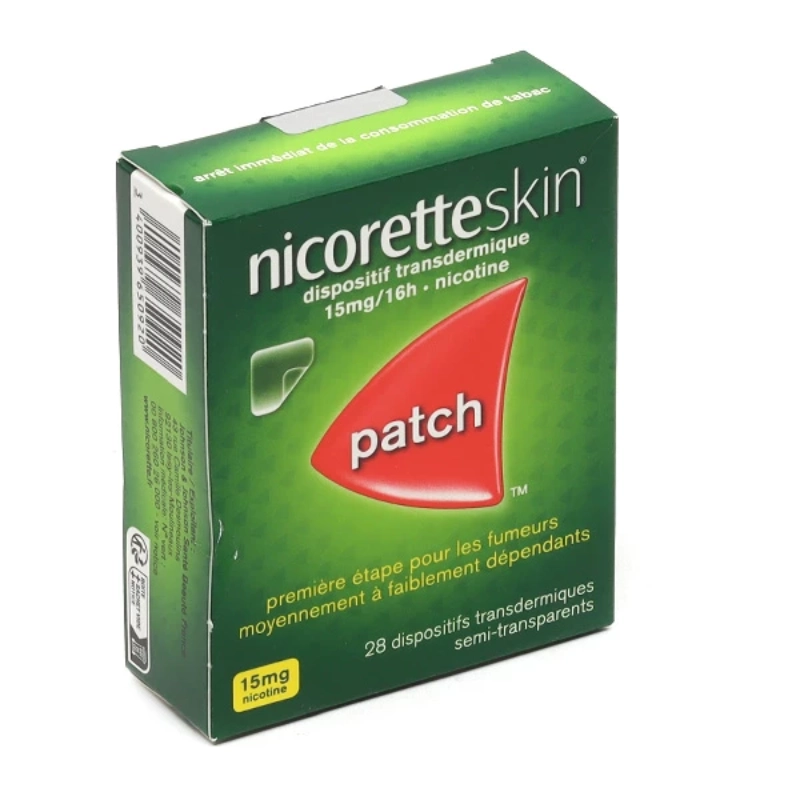 NicoretteSkin patch nicotine 15 mg/16 h - patchnicotine