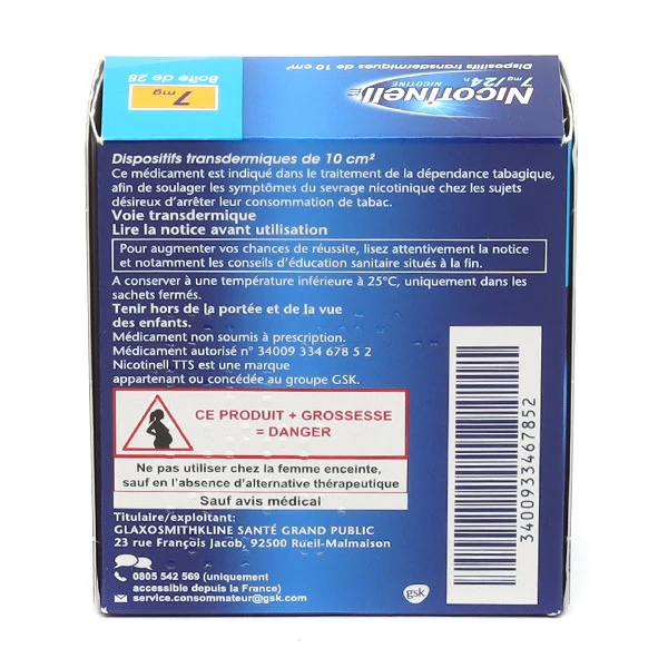 Nicotinell patch nicotine 7 mg/24 h - patchnicotine